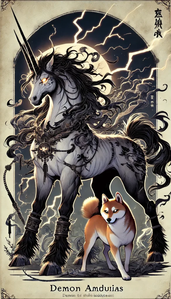 ソロモン72柱の悪魔アムドゥキアスWITH柴犬:音楽の能力をもつ大悪魔 | AIと語る-世界のむかし話
