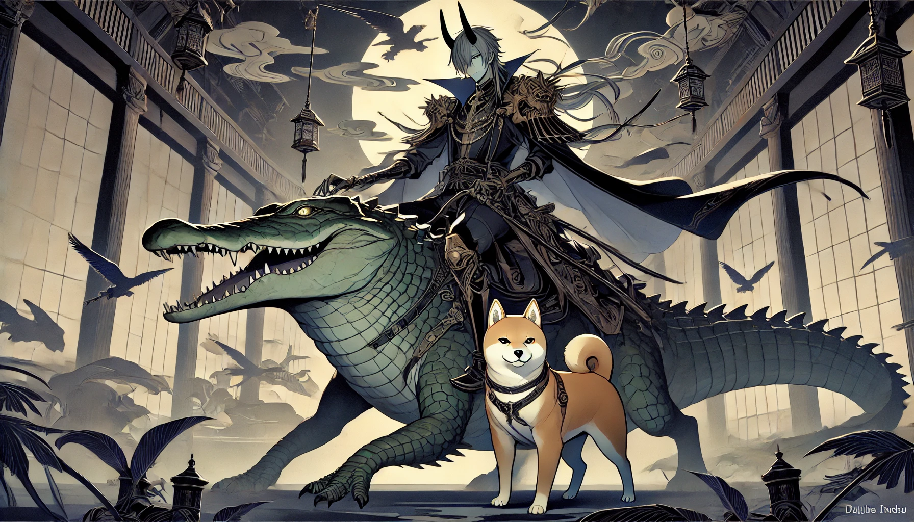 ソロモン72柱の悪魔サレオスWITH柴犬：敵を混乱させ、戦術を与える能力！智慧を象徴する悪魔！ | AIと語る-世界のむかし話
