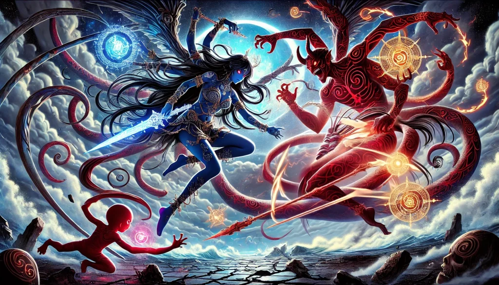 インド神話『女神カーリー』：恐怖と慈愛の象徴、その壮大な物語 | AIと語る-世界のむかし話