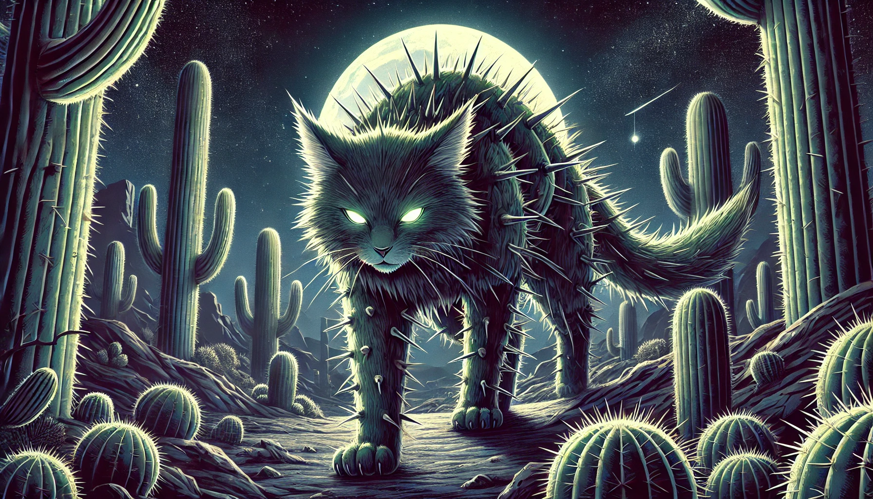 カクタス・キャットとは？アメリカ南西部に伝わるトゲだらけの怪猫の正体 | AIと語る-世界のむかし話